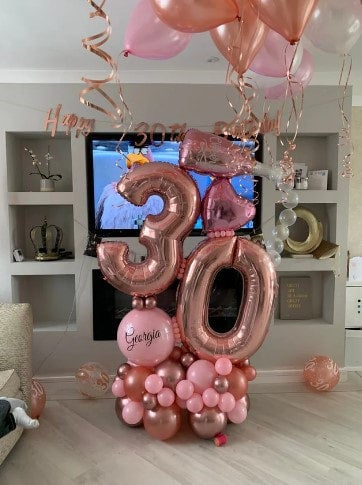 Personalised Sophie Design Double Number Stack Balloon | Enchanted ...