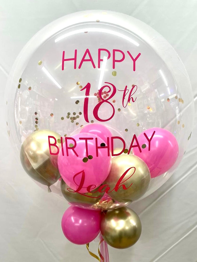 Personalised Clear Bubble Balloon | Enchanted Balloons Bristol ...